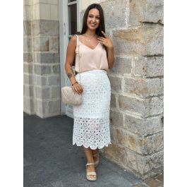 Jupe Clara Blanc | Juste Elles